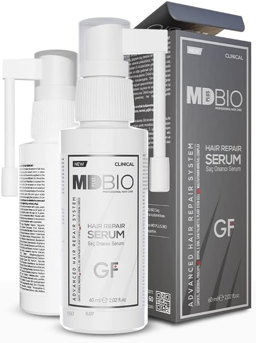 Amazon.com : MD PLUS BIO Hair Repair Serum - Thicker, Fuller, Hair Loss ...
