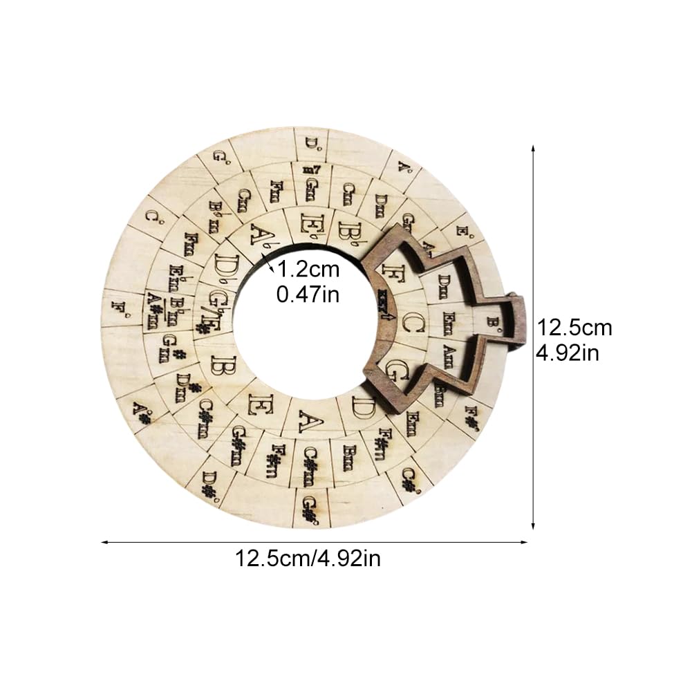 Snapklik.com : Wooden Melody Tool Circle Of Fifths Wheel Tool,Round ...