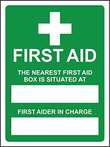 First aid signs First aid the nearest first aid box is situated at ...