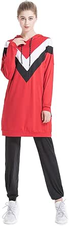 Amazon.com: Muslims Tracksuits Women Islamic Tracksuit Hoodies Casual ...
