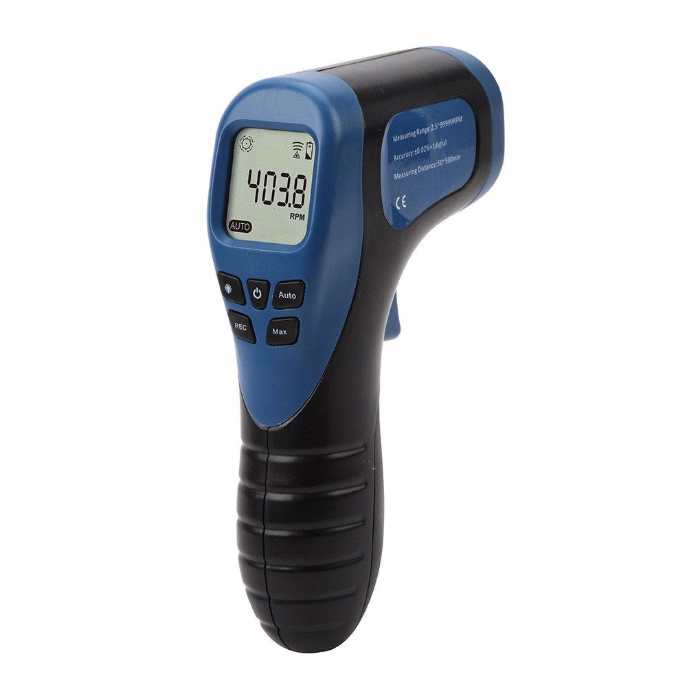 BOWONG Digital Non-Contact Handheld Laser Photo Tachometer Motor speed ...