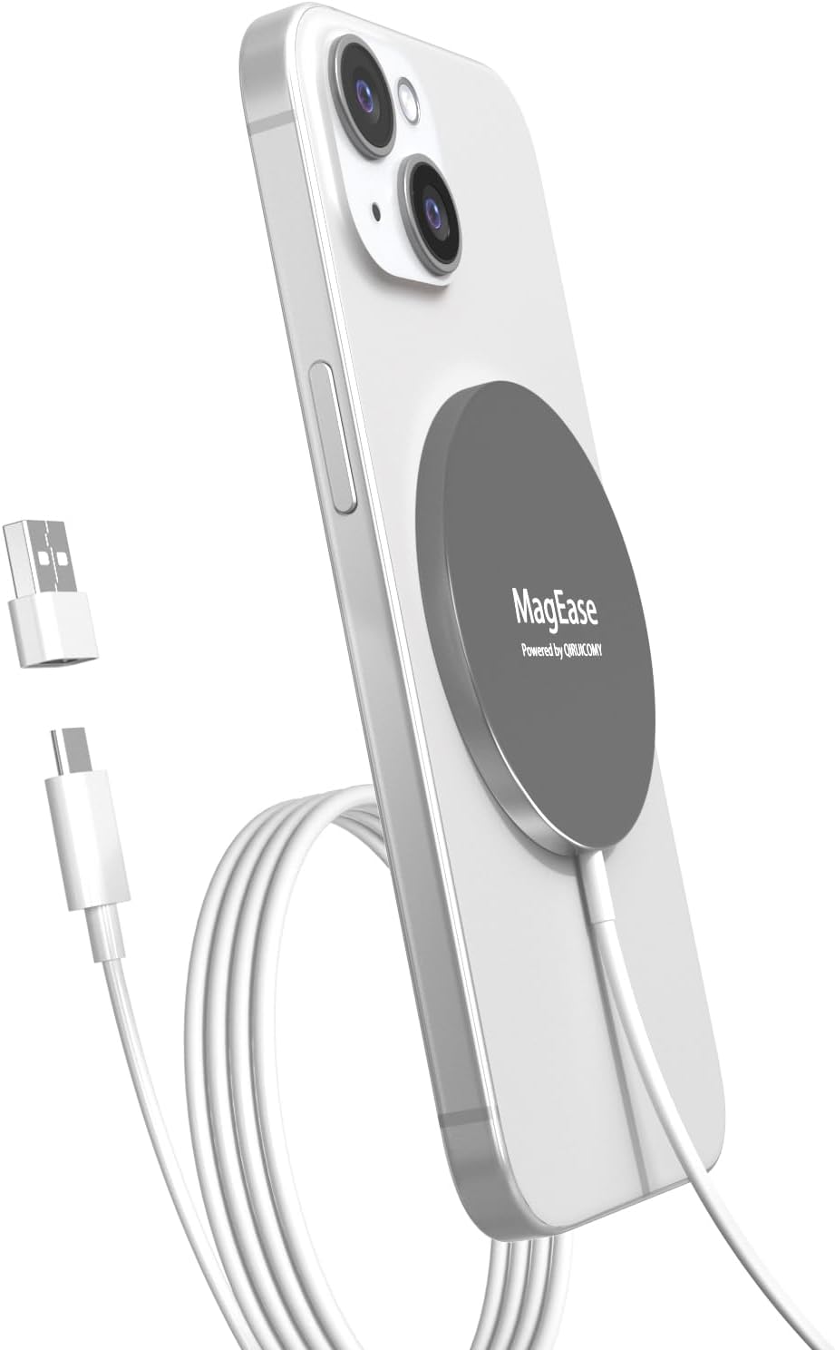 Amazon.com: Magnetic Wireless Charger,MagEase 15W Wireless Charger mag ...