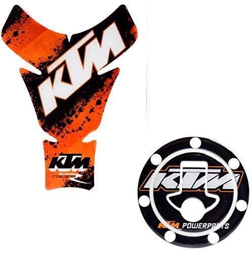 KTM Tank Pad PVC and for Duke/Rc 125/200/390, Pack of 1 Combo : Amazon ...