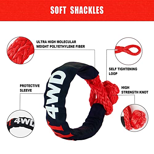Snapklik.com : TYT 1 X30 Kinetic Recovery Tow Rope, 48000lbs Snatch ...