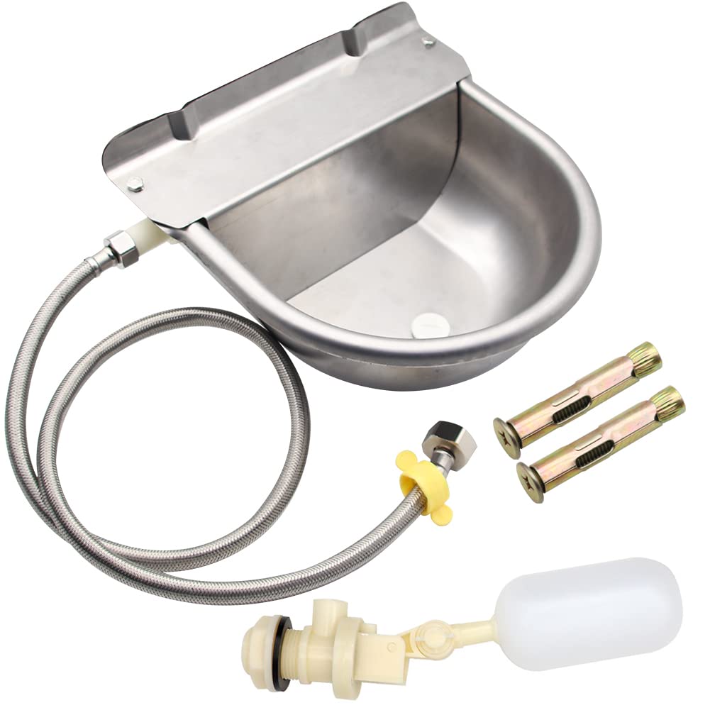 Automatic Animal Drinking Water Bowl with Float Valve,304 Stainless ...