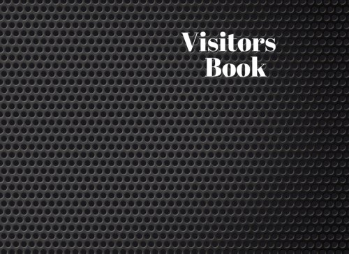 Visitors Book: Black Perforated Cover Design Visitor Log Book ...