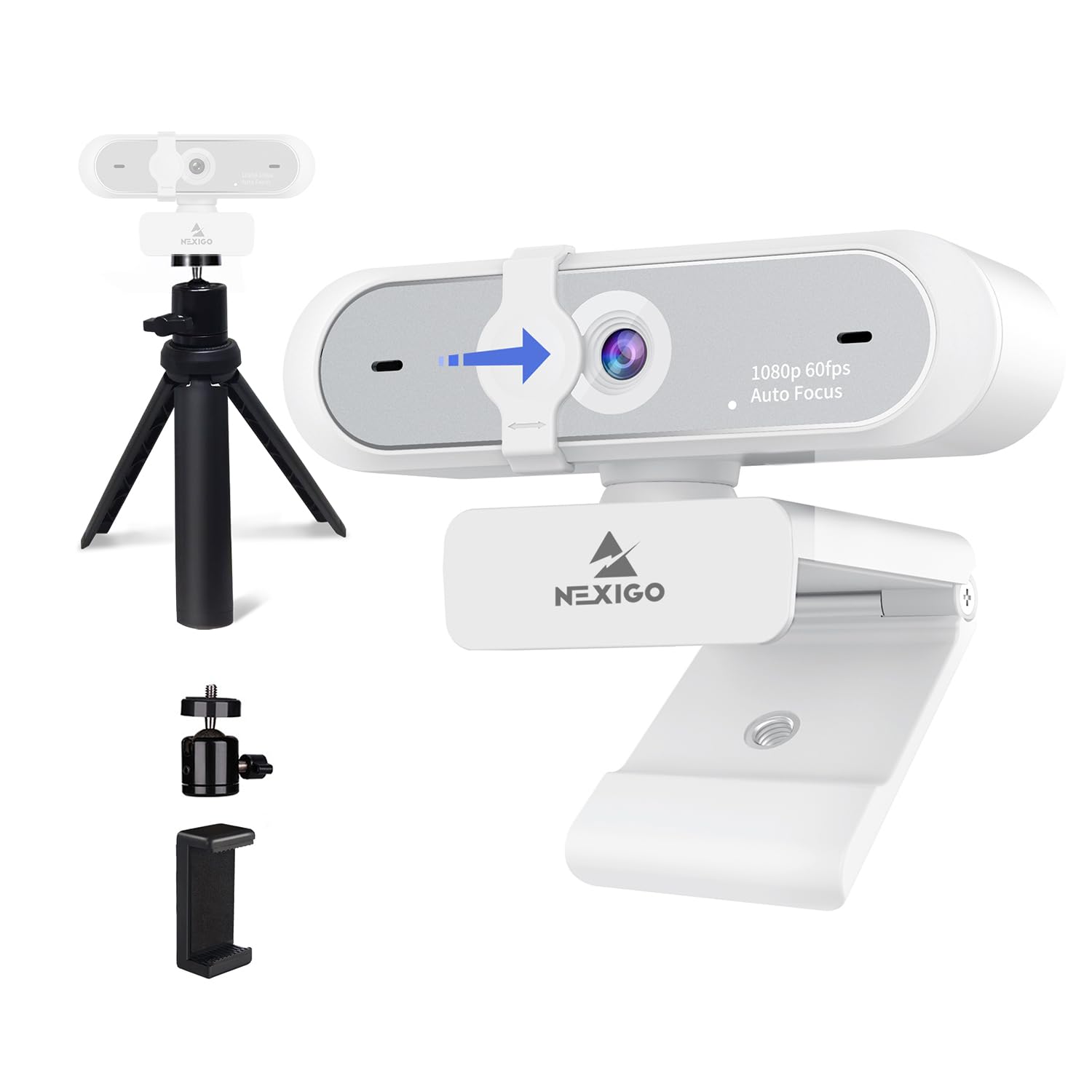 Amazon.com: NexiGo 1080P Webcam Kits, N660P (Gen 2) 1080P 60FPS Webcam ...