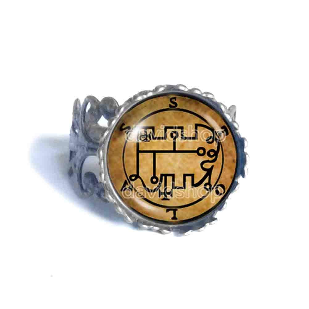 Buy Seal Sigil Of Stolas Ring Fashion Jewelry Lesser Key Of Solomon ...