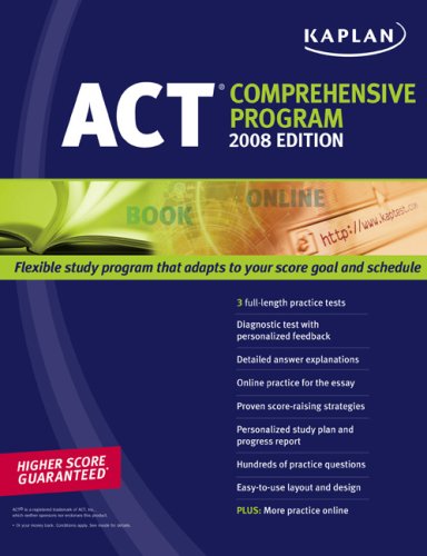Kaplan ACT 2008 Comprehensive Program: Kaplan: 9781419551628: Amazon ...