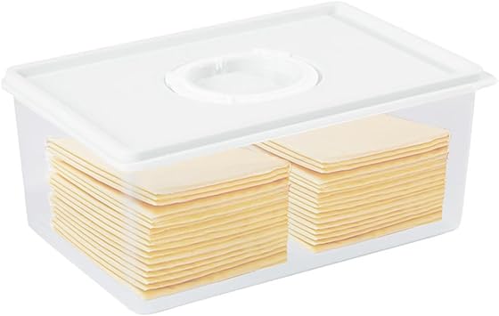 Amazon.com: Vellsenne Sliced Cheese Container with Time Recording ...