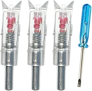 Amazon.com : Reikawa Lighted Nocks for Arrows with .165 .204 .233 .244 .246 Inside Diameter with ...