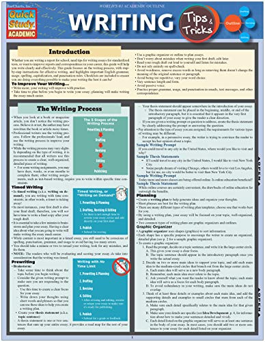 Snapklik.com : Writing Tips & Tricks: A QuickStudy Laminated Reference ...