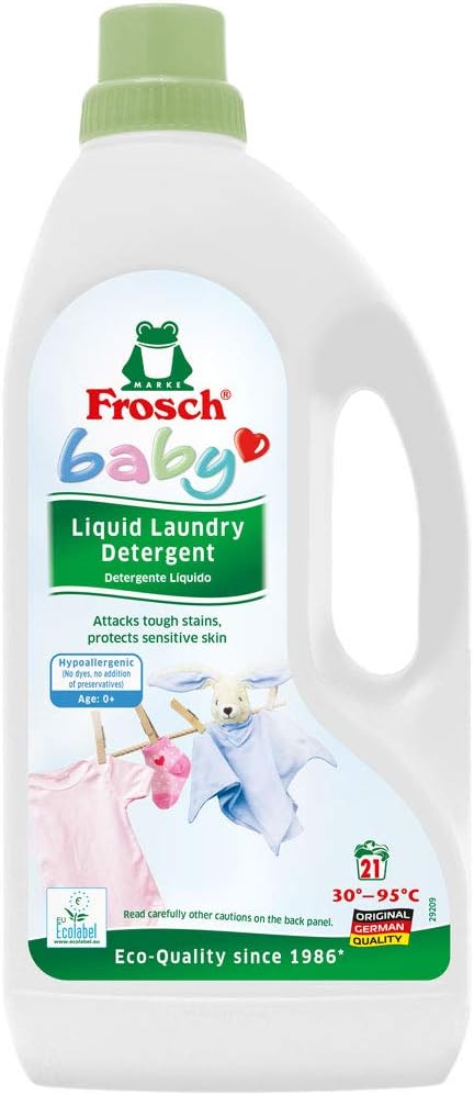 Amazon.com: Frosch Baby Natural Liquid Laundry Detergent for Sensitive ...