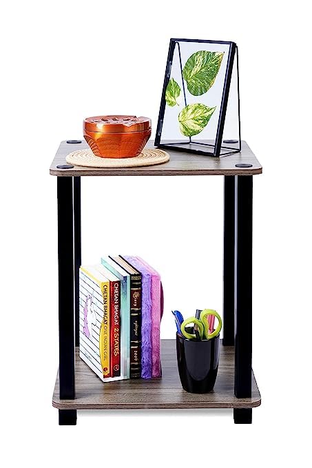 End Table 2 Tier Shelf Rack Stand for Sofa Turn-N-Tube Side Table ...