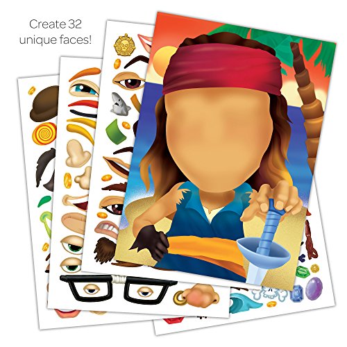 Snapklik.com : 42422 Kooky Pirates Create-a-Face Sticker Book
