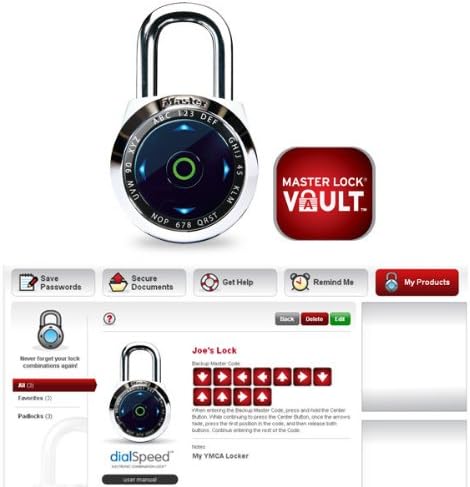 Master Lock Dialspeed Electronic Combination Padlock - Combination ...