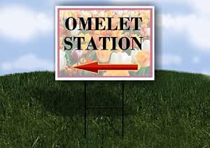 Amazon.com: Omelet Station Spring Flowers Tulips Left Arrow Single ...