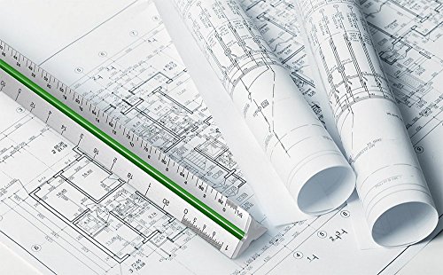 Snapklik.com : Arteza Architect Scale Ruler, Imperial, 12-Inch Color ...