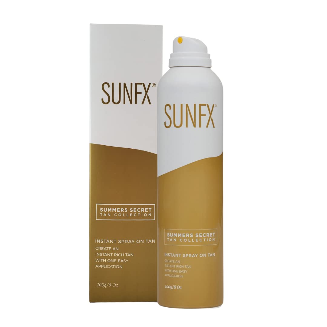 Amazon.com: SunFX Summer's Secret Instant Bronzing Spray on Tan 200g ...