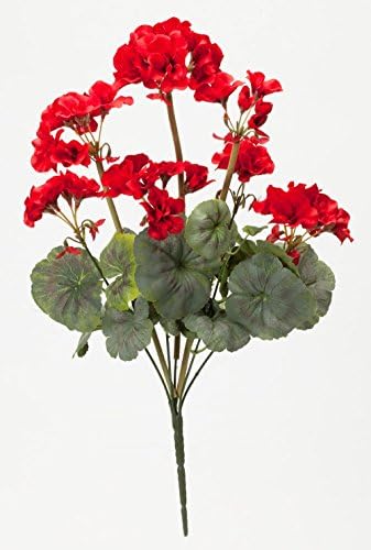Amazon.com: OakRidge Silk Geranium Bush – Artificial Flowers Outdoor ...