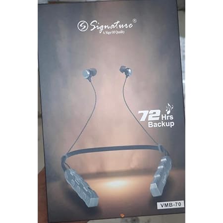 Signature Neckband 72 Hrs Backup Bluetooth 4.0 Wireless In Ear with ...