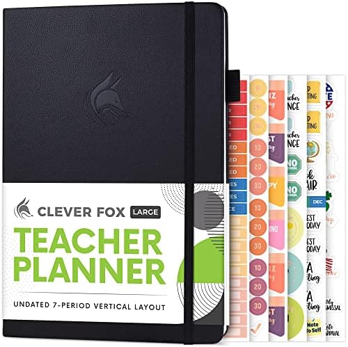 Clever Fox Teacher Planner – School Year Planner with Calendars ...