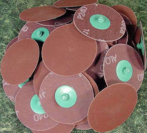 50pc 3" ROLL Lock Sanding DISC 240 GRIT Made in Germany Heavy Duty Sand ...