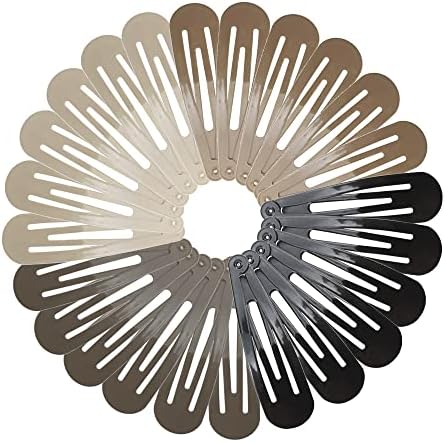 Amazon.com : Ainiya Large Snap Hair Clips Women,24 Pcs 3.6 Inch Metal ...