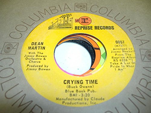 DEAN MARTIN 45 RPM Crying Time / One Cup Of Happiness (And One Peace Of ...