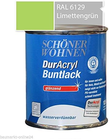 DurAcryl Buntlack Limettengrün 125 ml RAL 6129 Glänzend Schöner Wohnen ...