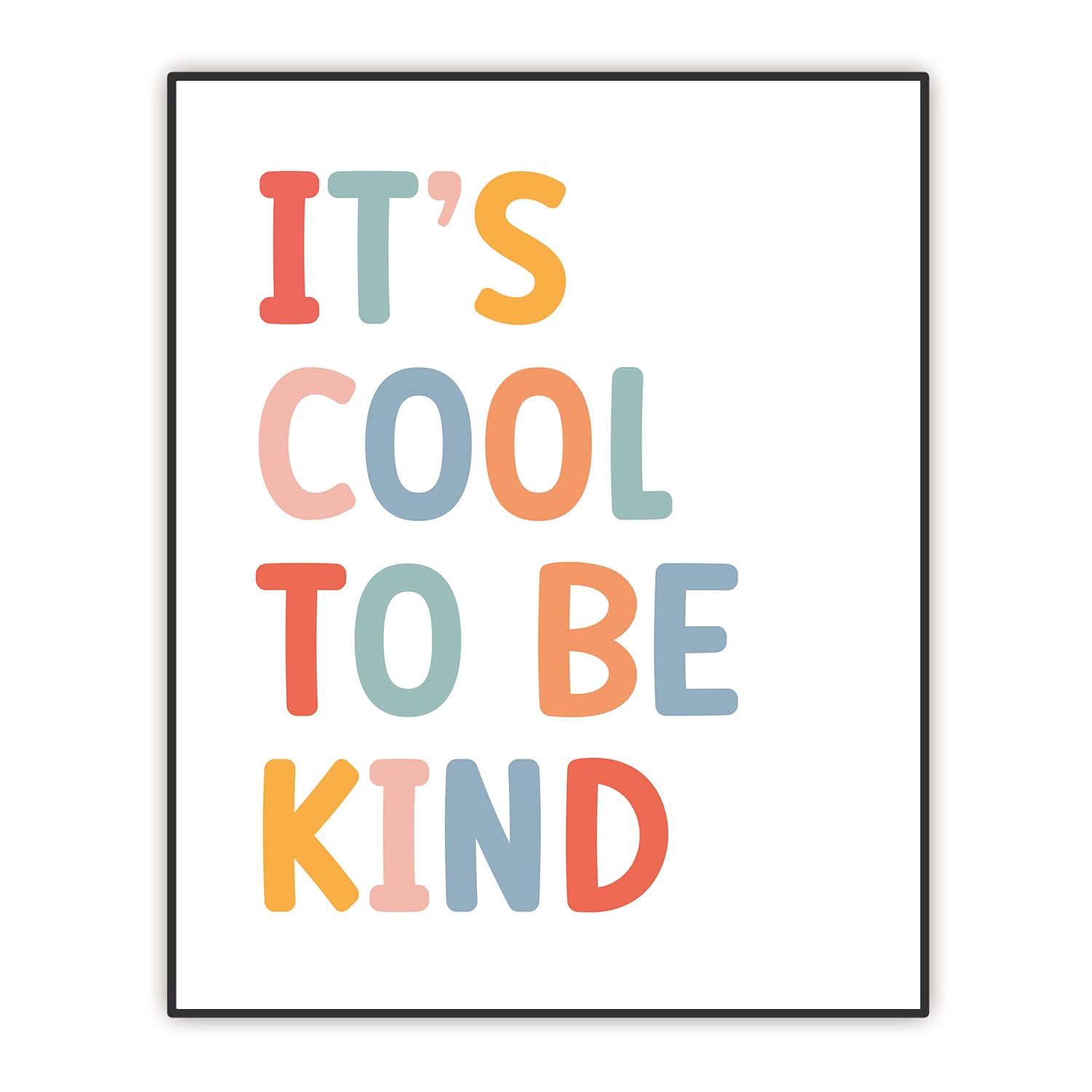 Amazon.com: It's Cool To Be Kind Poster - Playroom Decor - Classroom ...