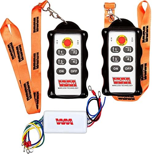 WINCHMAX Dual Voltage 12v/24v Four Channel Winch Remote Controls ...