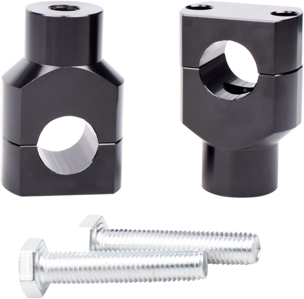 Amazon.com: ROUND 1" Handlebar Bar Risers Motorcycle Bar Clamps ...