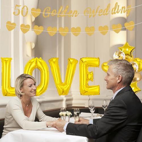 Golden Wedding Anniversary Decorations 50th Anniversary Decorations