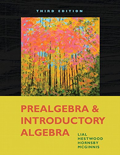 Amazon | Prealgebra and Introductory Algebra (Lial Developmental ...