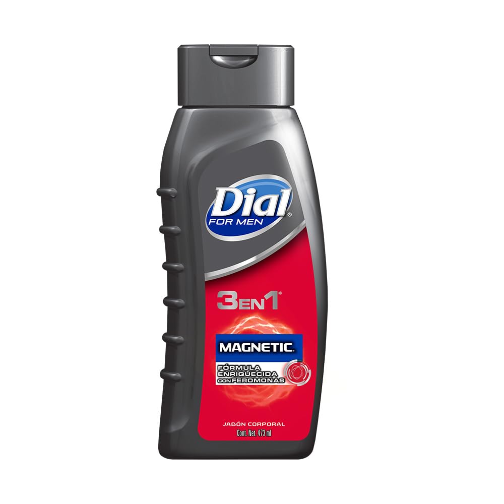 Dial Jabon liquido corporal, facil enjuague para caballero, 473 ml ...
