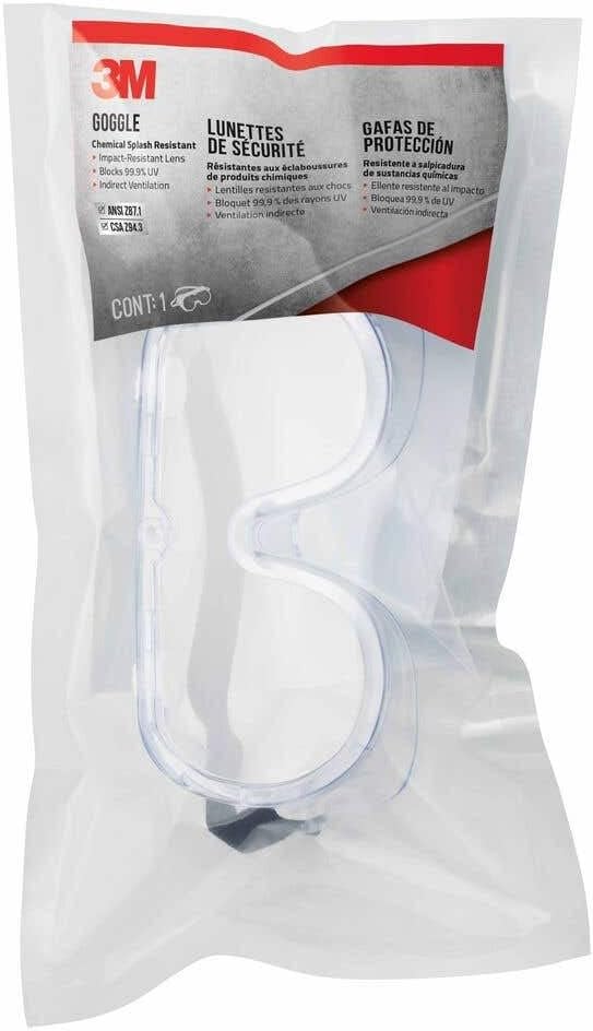 3M Anti-Scratch Chemical Splash Impact Goggle, Clear : Amazon.com.au ...