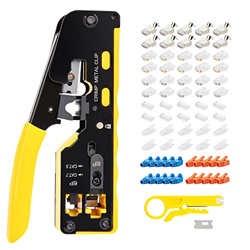 Crimpadora RJ45 Bricomart: Herramientas para Conectar Redes y Cableado ...