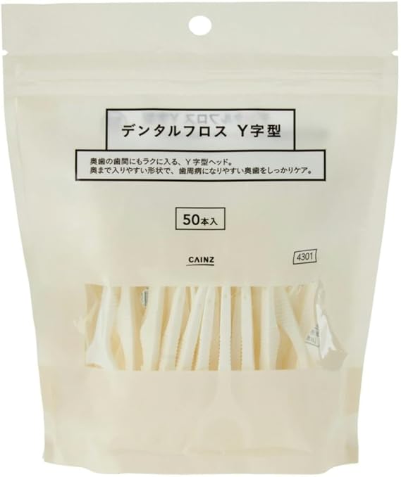 Amazon | カインズ(CAINZ) CAINZ デンタルフロス Y字型 50本入 | カインズ | 歯間クリーナー 通販