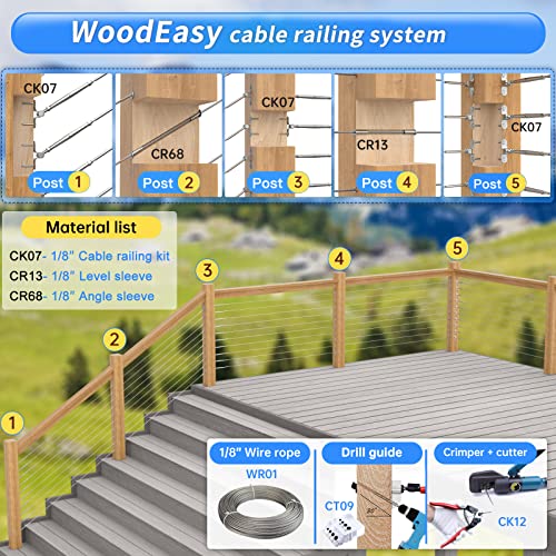 Snapklik.com : Muzata 150Feet 1/8inch Stainless Steel Wire Rope ...