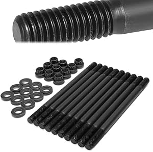 Amazon.com: 12-Point Hex Nut Engine Cylinder Head Studs Replacement Kit ...