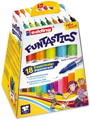 edding 14 FUNTASTICS - colouring pens for children - set of 18 - round ...