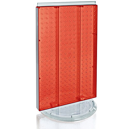 Snapklik.com : Azar Displays 700513-RED Pegboard Two-Sided Counter ...