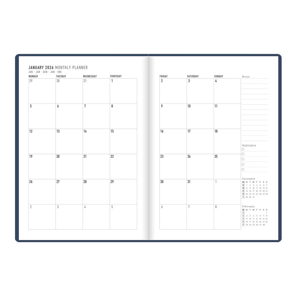 Weekly Planner Letts 2026 Woodland 12-Month - January To December - 8-1 ...