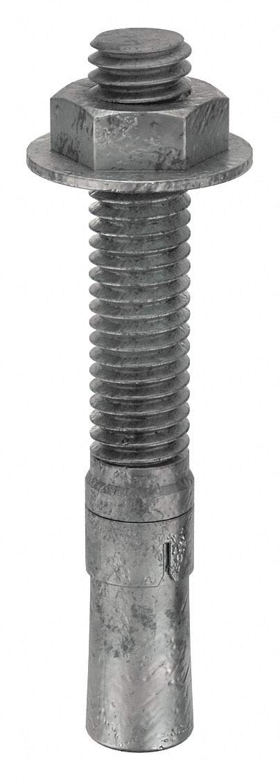 Wedge Anchor, Galv. Steel, 3/8x2 3/4, PK20: Amazon.com: Industrial ...