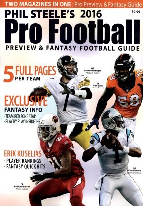 PHIL STEELE'S 2016 PRO FOOTBALL PREVIEW & FANTASY FOOTBALL GUIDE: PHIL ...