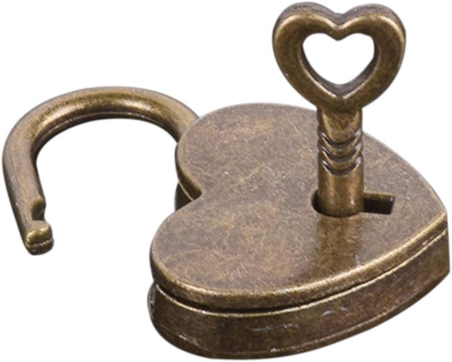 Antique Reproduction Heart Padlock with 2 Skeleton Keys INsideOUT by ...