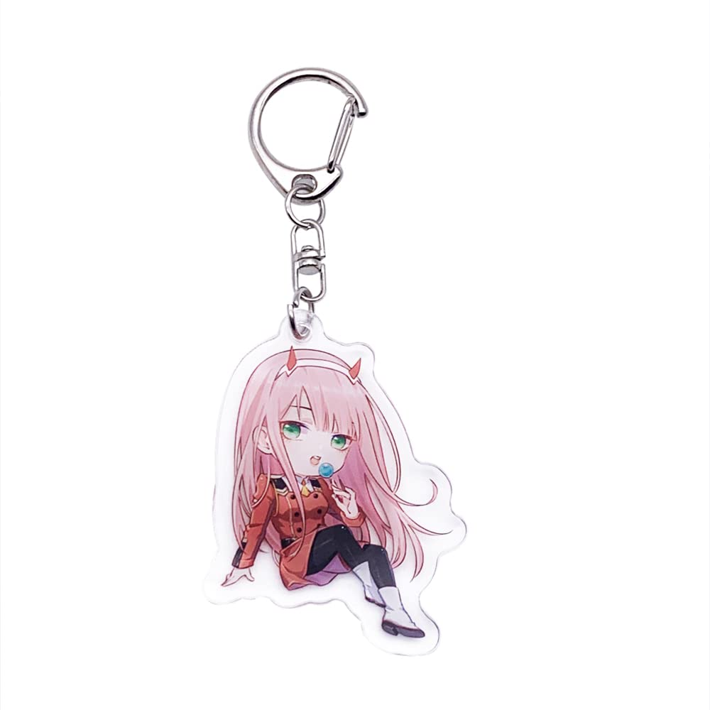 Buy Funky Store Darling in The FRANXX Zero Two Keychain Key Rings ...