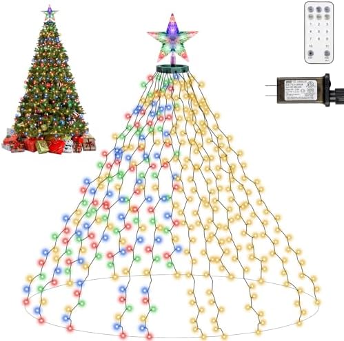 Amazon.com: Christmas Tree Lights, 400LED Christmas String Lights with ...