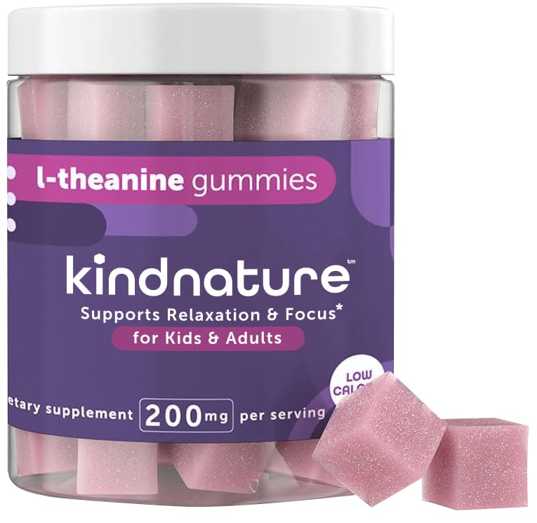 Amazon.com: Kind Nature L-Theanine Gummies for Kids & Adults - Vegan ...